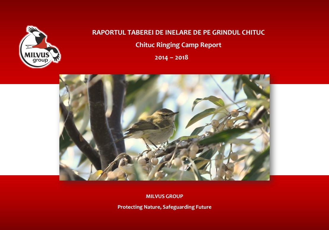 Raportul taberei de inelare de pe Grindul Chituc 2014 – 2018 – Milvus Group